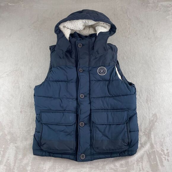 Abercrombie & Fitch | Jackets & Coats | Vintage Abercrombie Fitch Puffer Vest Men Xl Navy Sherpa ...